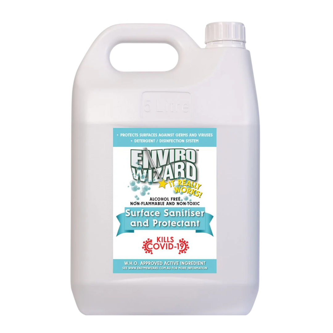 Enzyme Wizard Hand Sanitiser 5 Litre Ready To Use – Platinum Health Supply