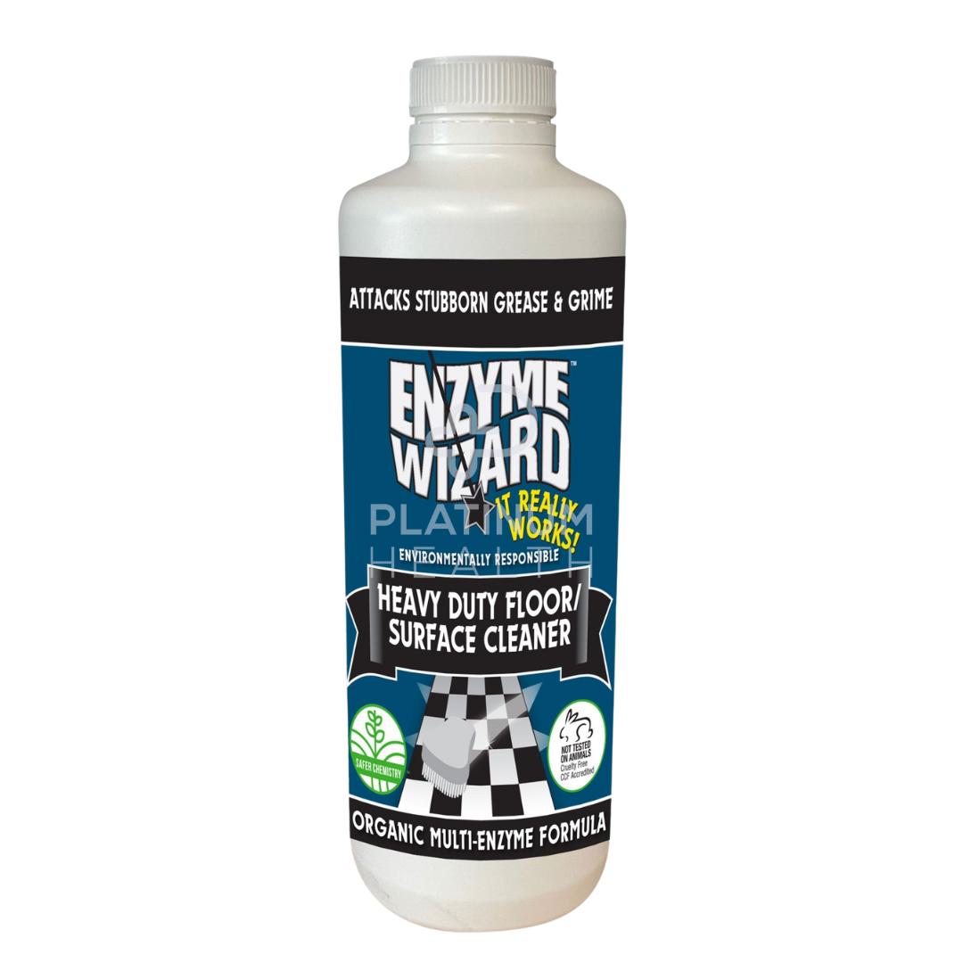 Enzyme Wizard Heavy Duty Floor Cleaner 1 Litre Round – Platinum Health ...