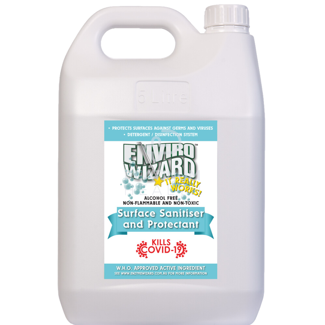 Enzyme Wizard Surface Sanitiser 5 Litre – Platinum Health Supply